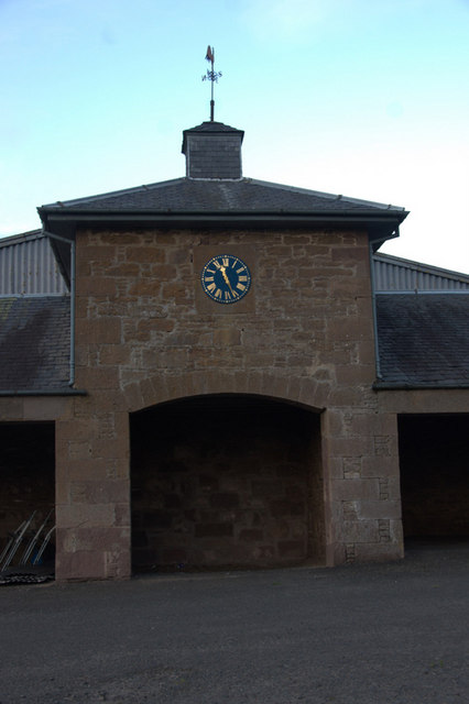 Farm building with clock, Auchtertyre - Stopped Clocks